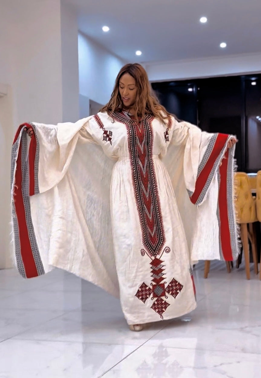 Our new Heritage collection - Gondarinha Traditional Dress – Gena Tibeb